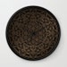 The Flower of Life Black Gold Mandala Clock, Mandala Wall Clock, the ...