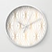 Gold Geometric Pattern Wall Clock, Bohemian Wall Clock, Gold Wall Clock ...