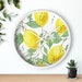 Lemons and Leaves Watercolor Clock, the Branches of A Lemon Tree ...