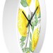 Lemons and Leaves Watercolor Clock, the Branches of A Lemon Tree ...