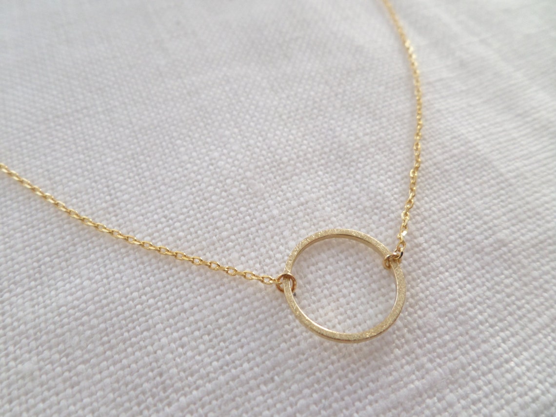 Gold, Rose Gold or Silver Karma Infinity, Eternity, Circle, Ring ...