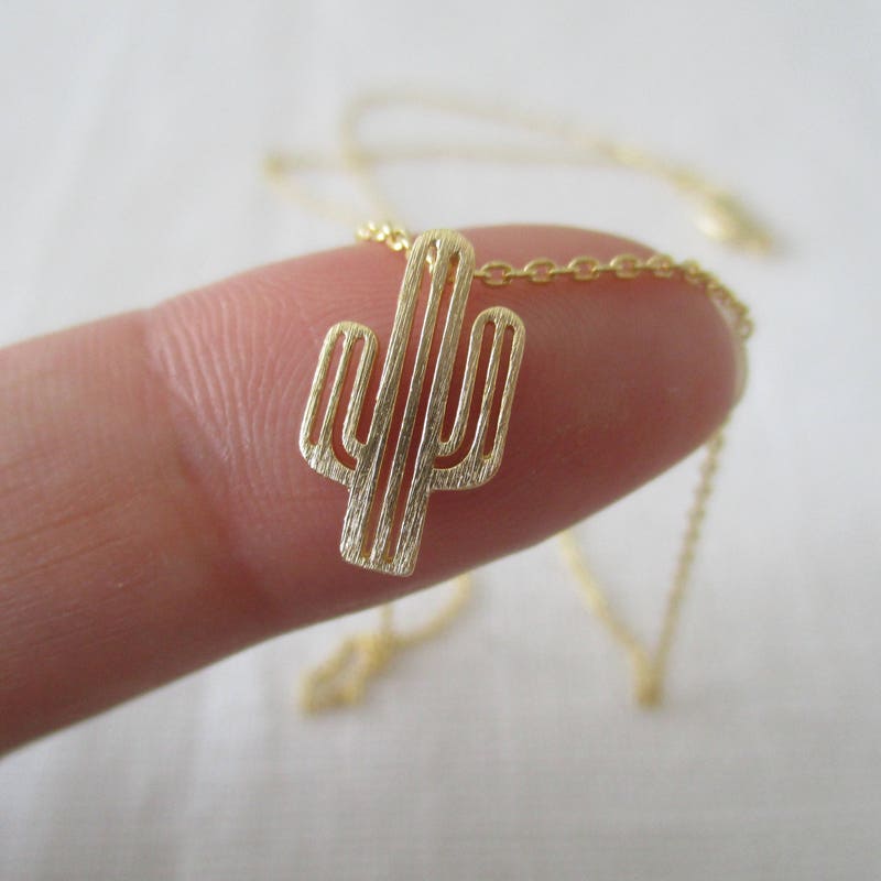 Cactus Necklace - Etsy