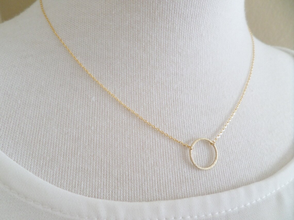 Gold Rose Gold or Silver Karma Infinity Eternity Circle - Etsy