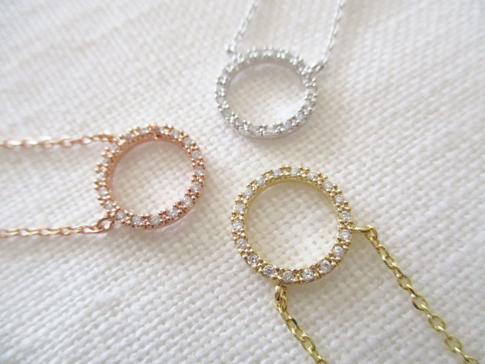 Gold, Rose Gold or Silver Karma Infinity, Eternity, Circle, Ring ...