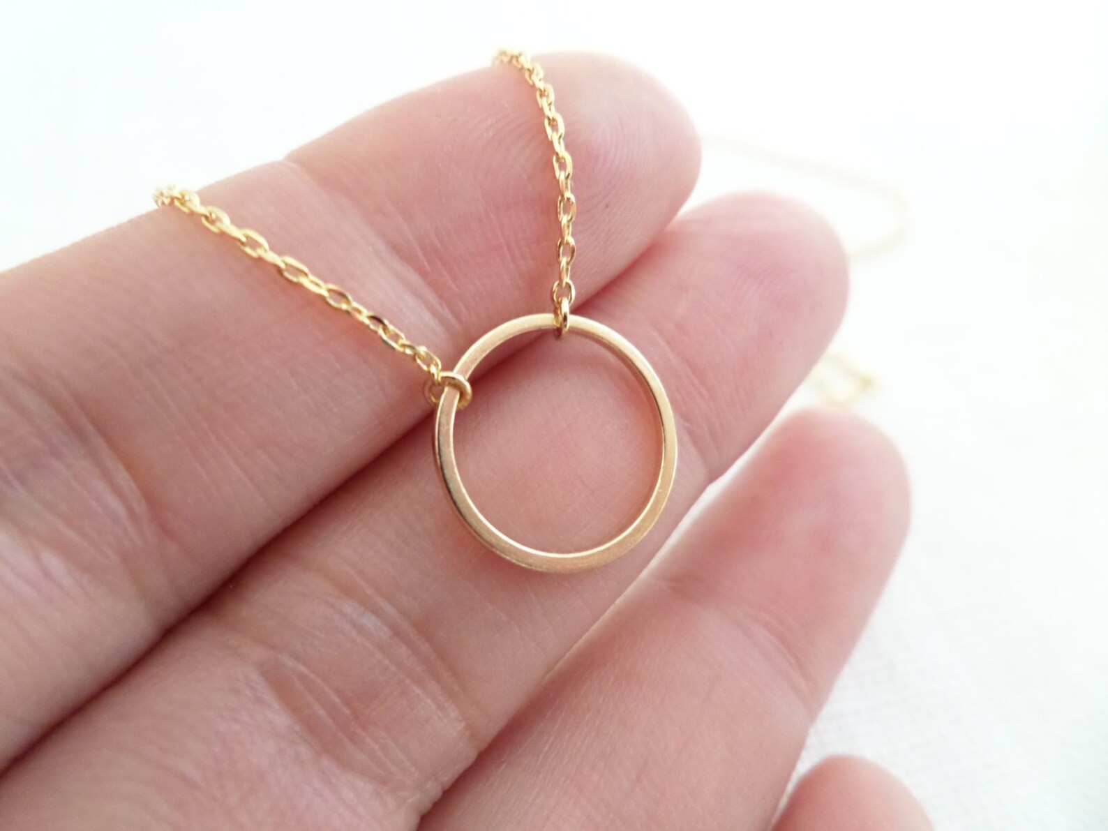 Gold, Rose Gold or Silver Karma Infinity, Eternity, Circle, Ring ...