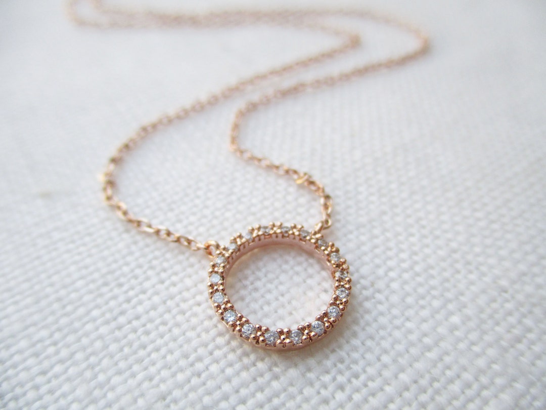 Gold, Rose Gold or Silver Karma Infinity, Eternity, Circle, Ring ...