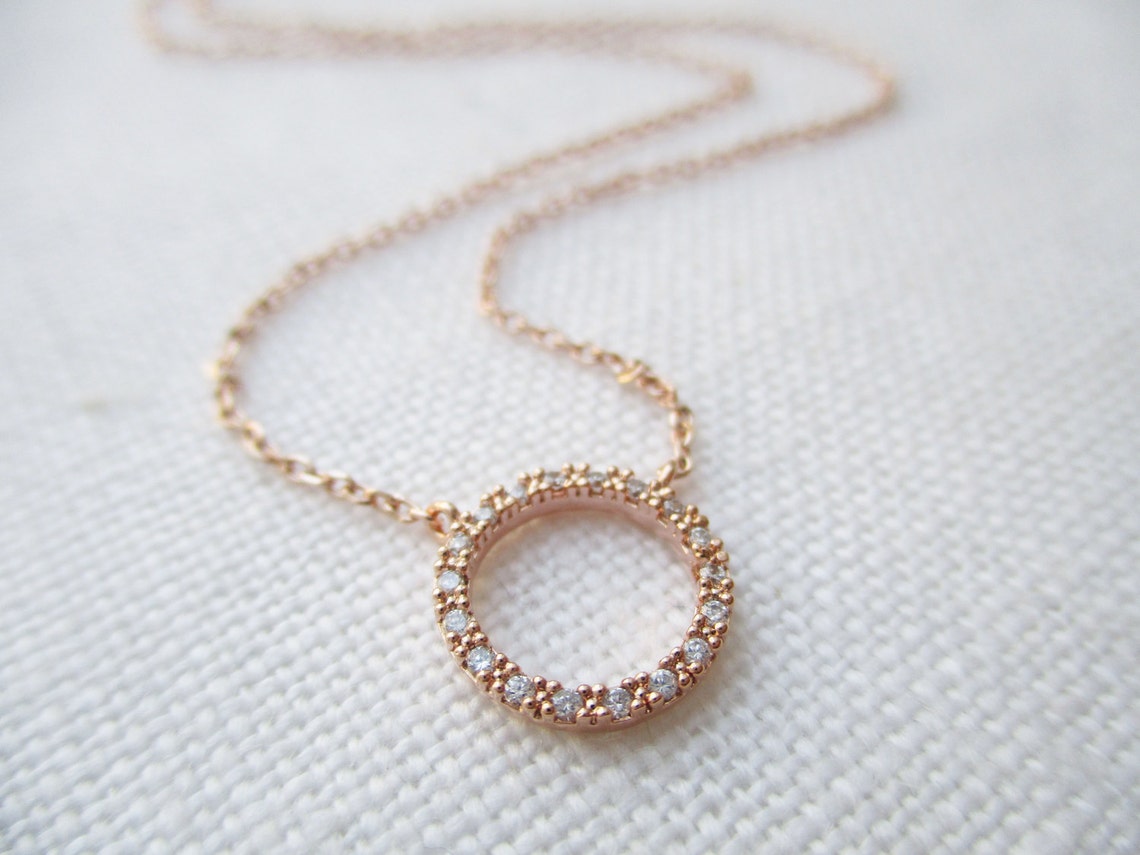 Gold, Rose Gold or Silver Karma Infinity, Eternity, Circle, Ring ...