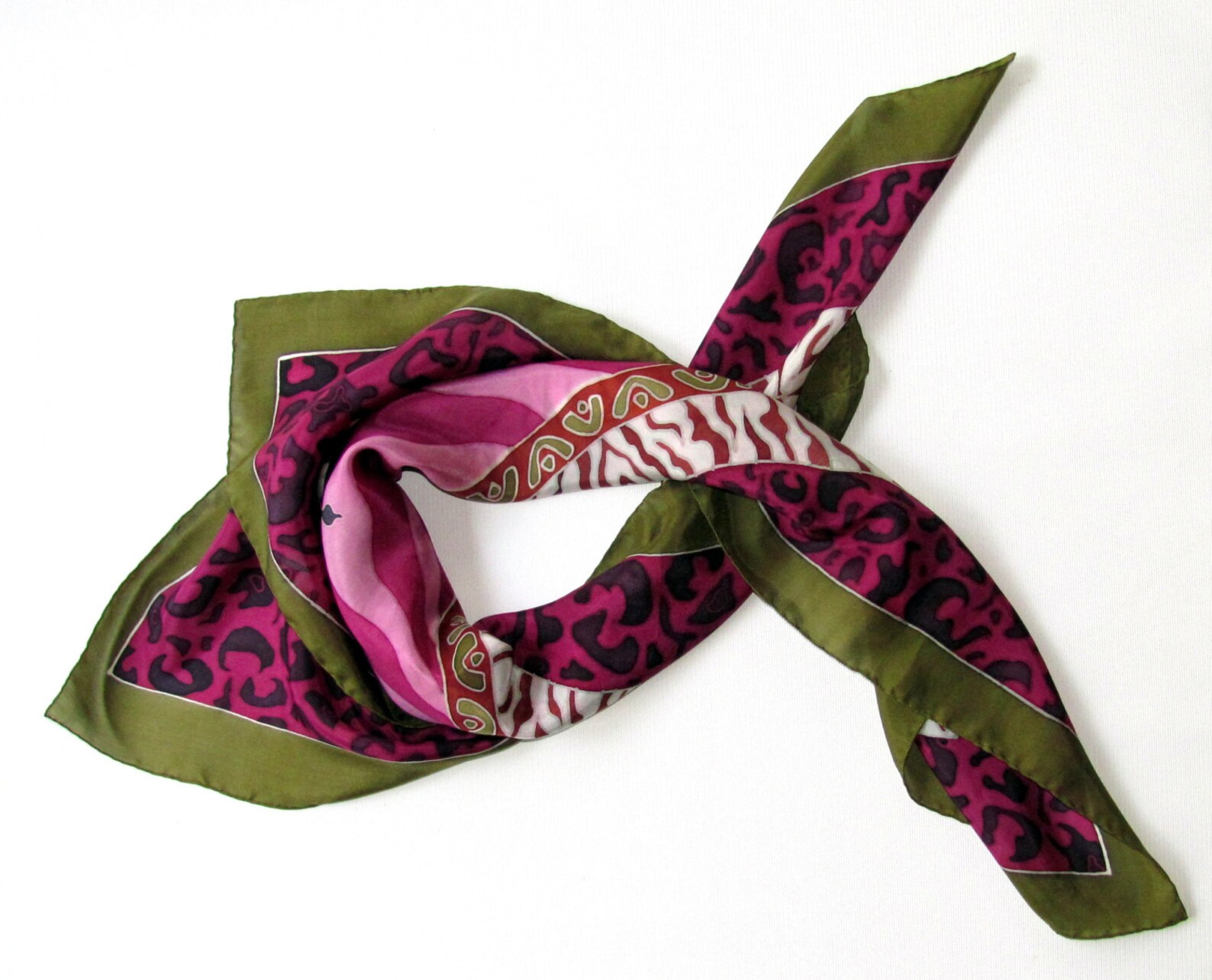 Pink Silk Scarf Dreams . Hand Painted Silk Scarf. Natural Silk - Etsy