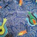 Blue Silk Scarf Sea Waves. Handpainted in Blue Scarf With - Etsy