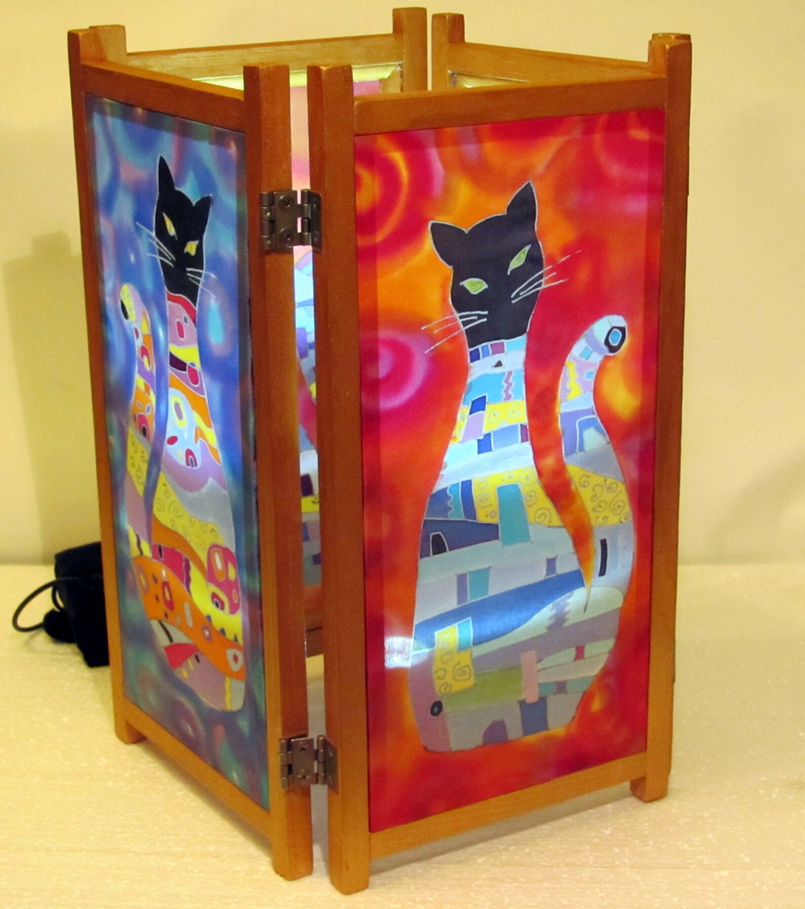 Table Screen. Free Standing Silk Screen Folding Room Divider. Silk ...