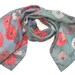 Poppy Silk Scarf Red Poppies Flowers. Handmade Scarf Hand - Etsy