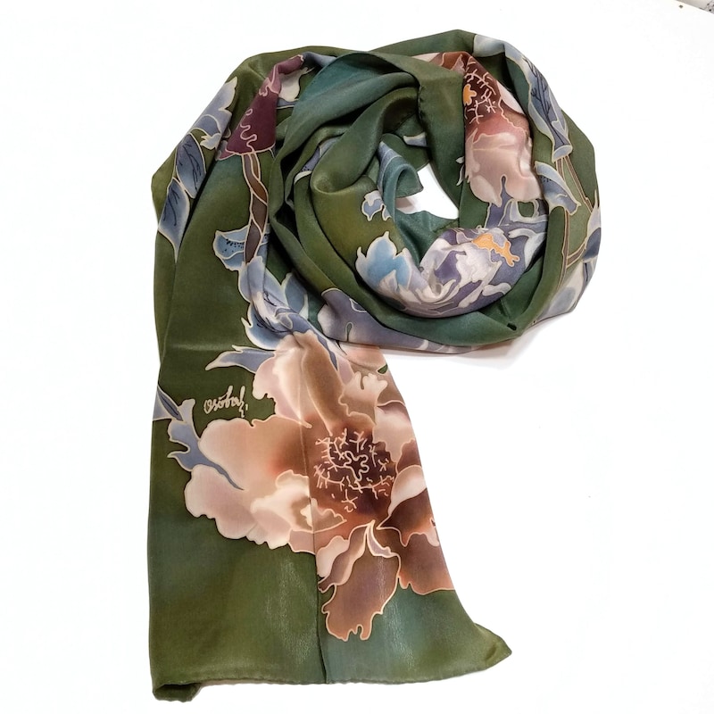 Floral Scarf - Etsy