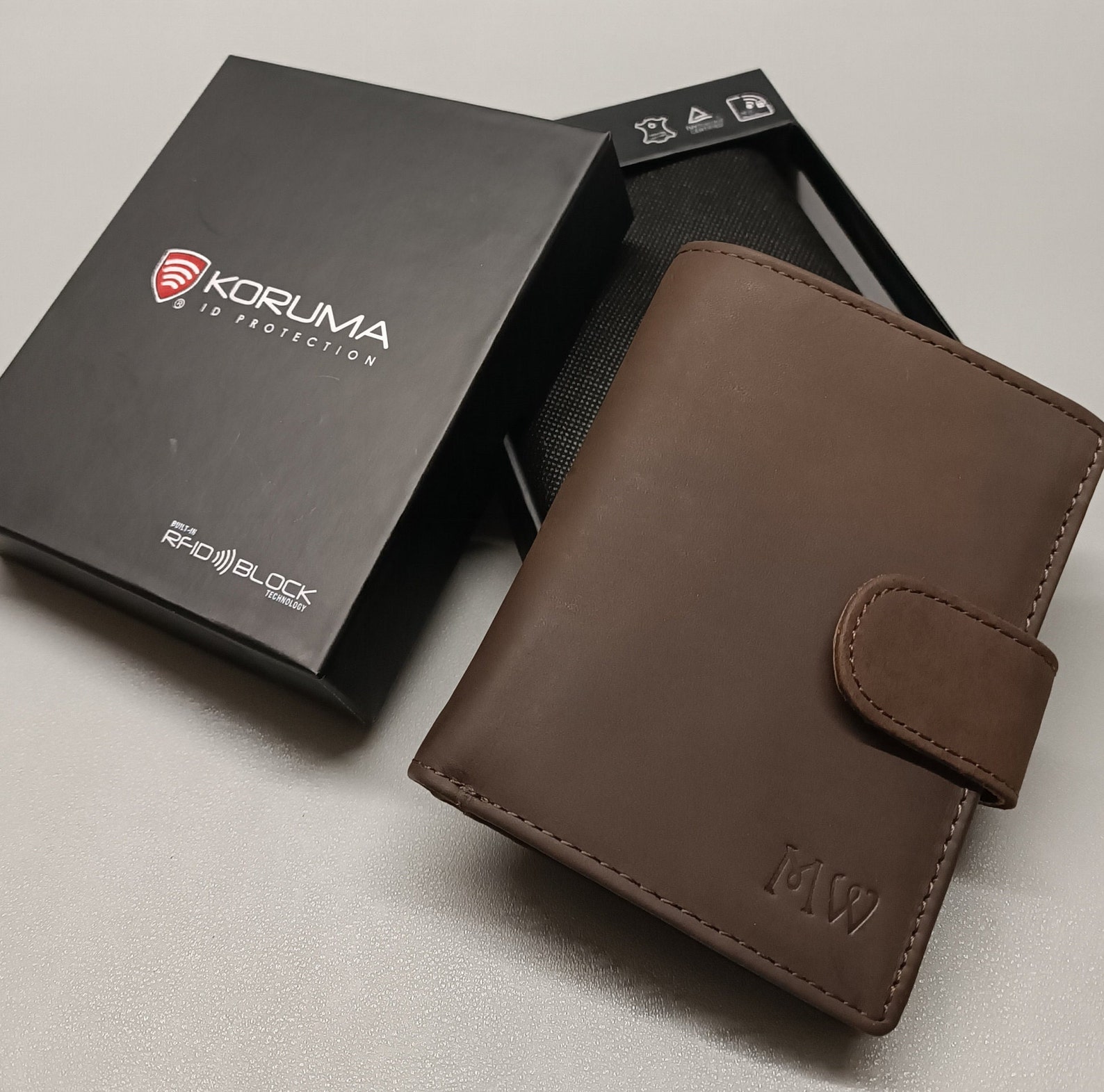 Personalised Wallet, RFID Mens Wallet With Coin Pocket, Handmade ...