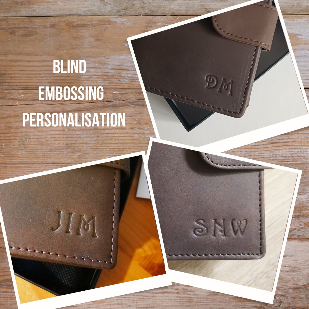 Personalised Wallet, RFID Mens Wallet With Coin Pocket, Handmade ...