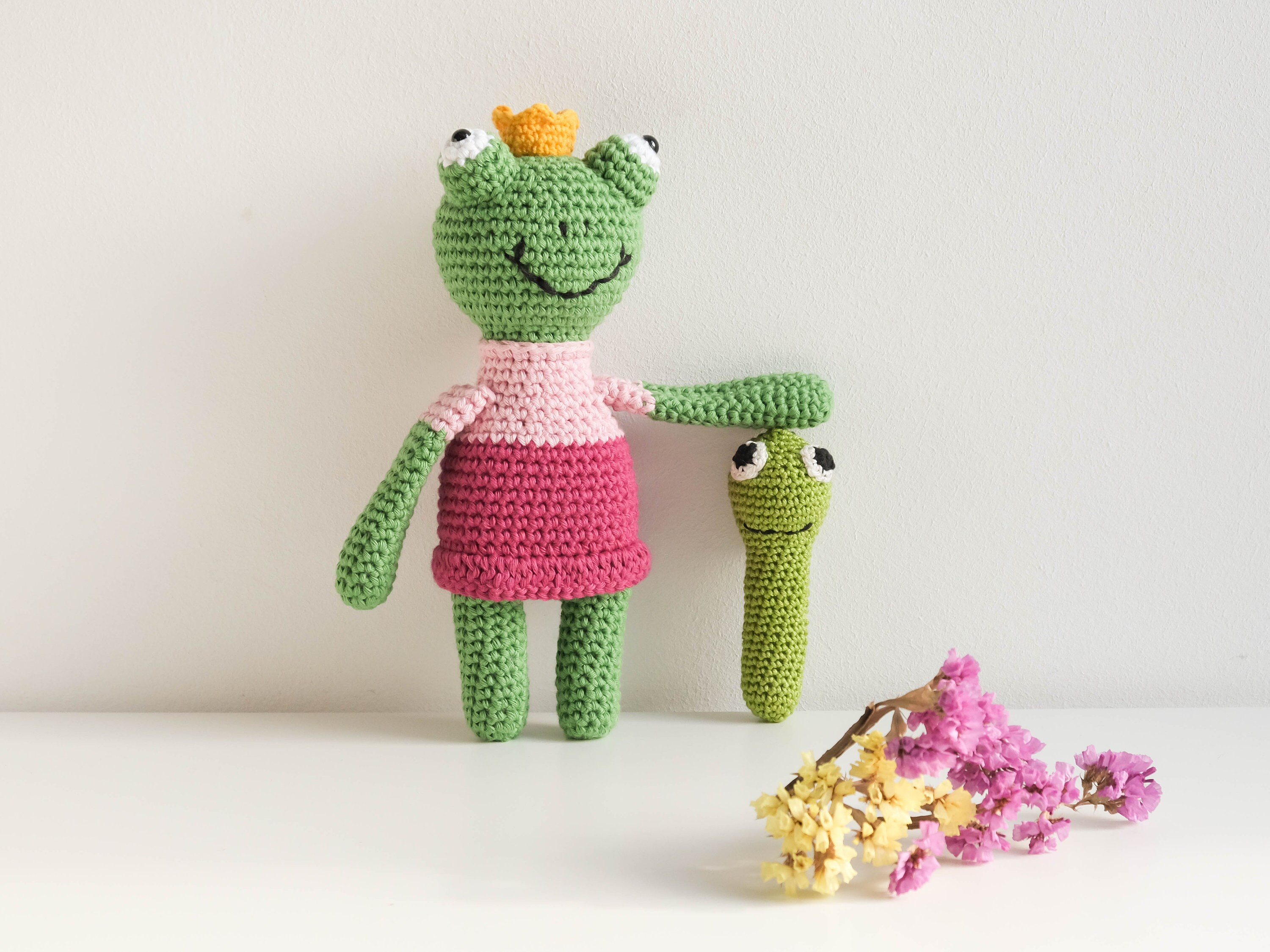 Crochet Frog Toy, Amigurumi Frog, Big Crochet Frog Toy, Handmade Frog ...
