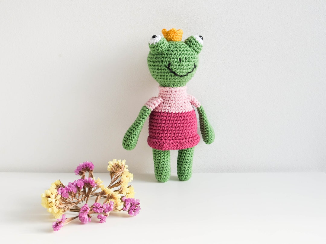 Crochet Frog Toy Amigurumi Frog Big Crochet Frog Toy - Etsy