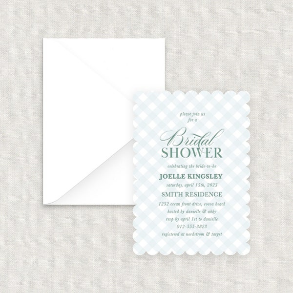 Letterpress Bridal Shower Invitation - Etsy