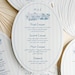 Custom Wedding Menus, Wedding Reception Menus, Oval Wedding Menus ...