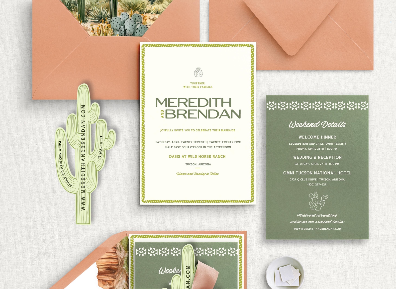 The Tucson Suite, Arizona Wedding Invitations, Western Invitations, Desert Wedding Invitations ...