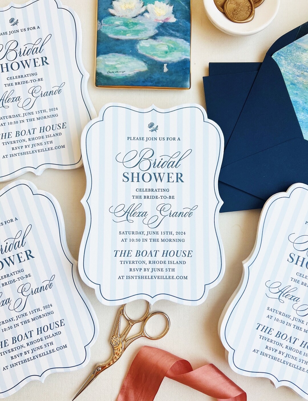 Letterpress Bridal Shower Invitation, Bridal Shower Invitation ...