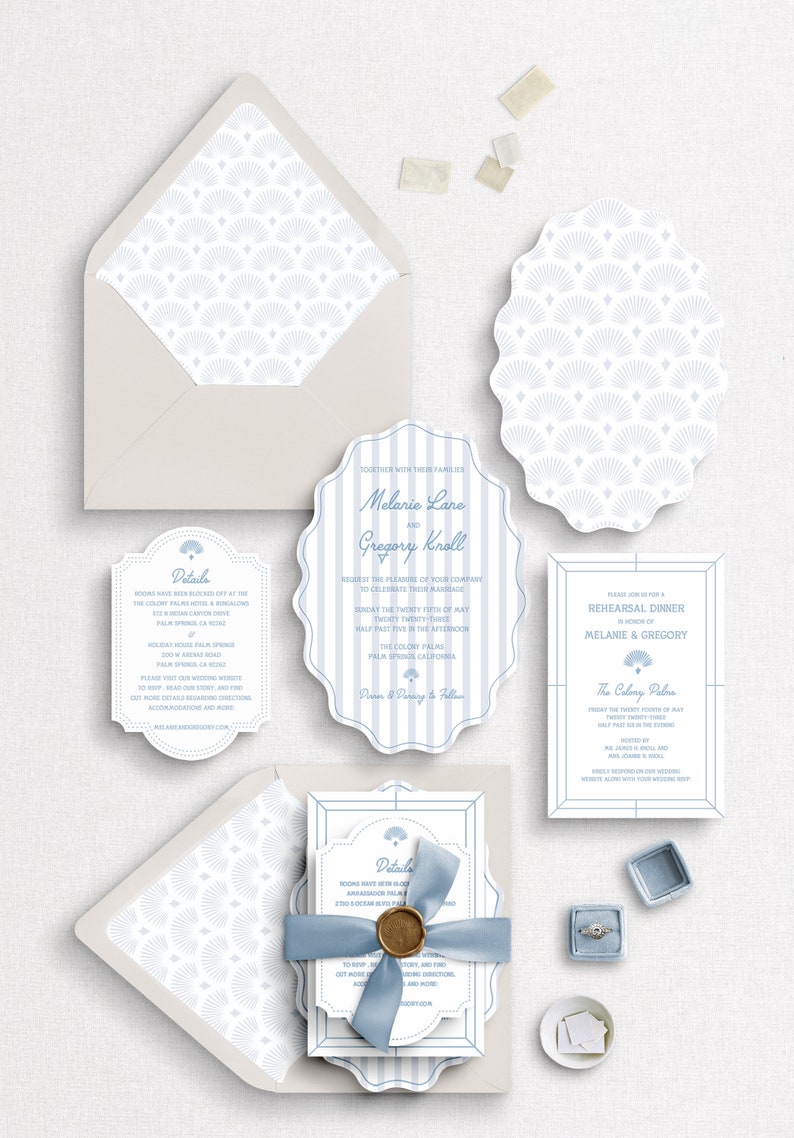 The Palmer Letterpress Invitation Suite - Letterpress Wedding ...