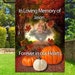 Personalized Fall Memorial Flag - Photo in Loving Memory Flag - Autumn ...