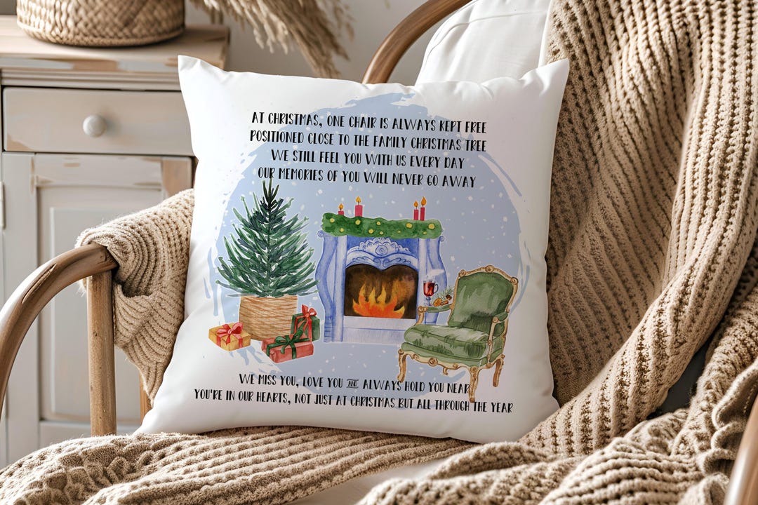 Personalized Christmas Memorial Pillow With Heartfelt Message ...