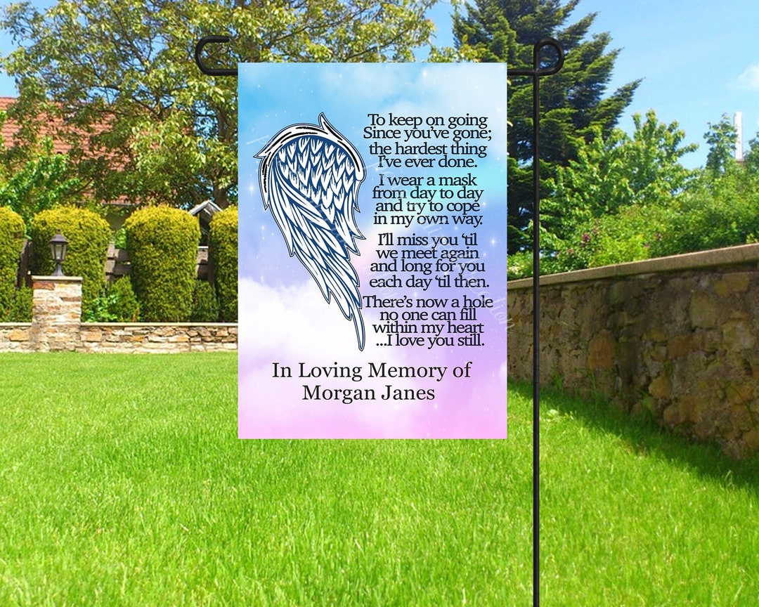In Loving Memory Flag Personalized Memorial Flag Loss From - Etsy