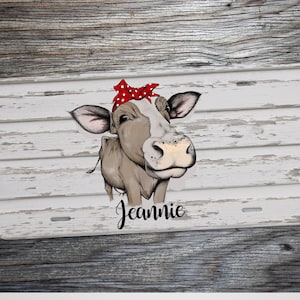 Cow License Plate, Personalized License Plate, Front License Plate ...