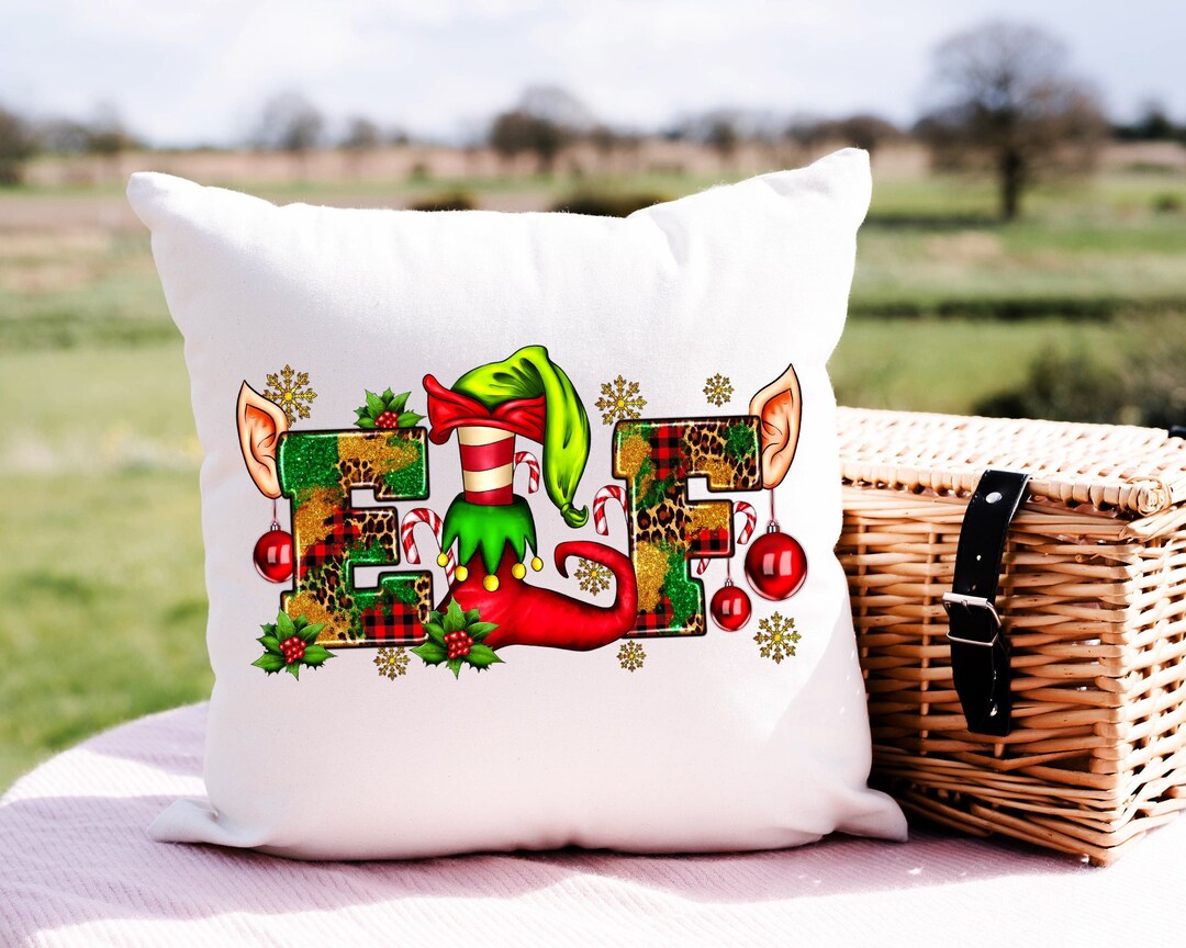 Christmas Elf Pillow Cover Christmas Decor Holiday Elf - Etsy