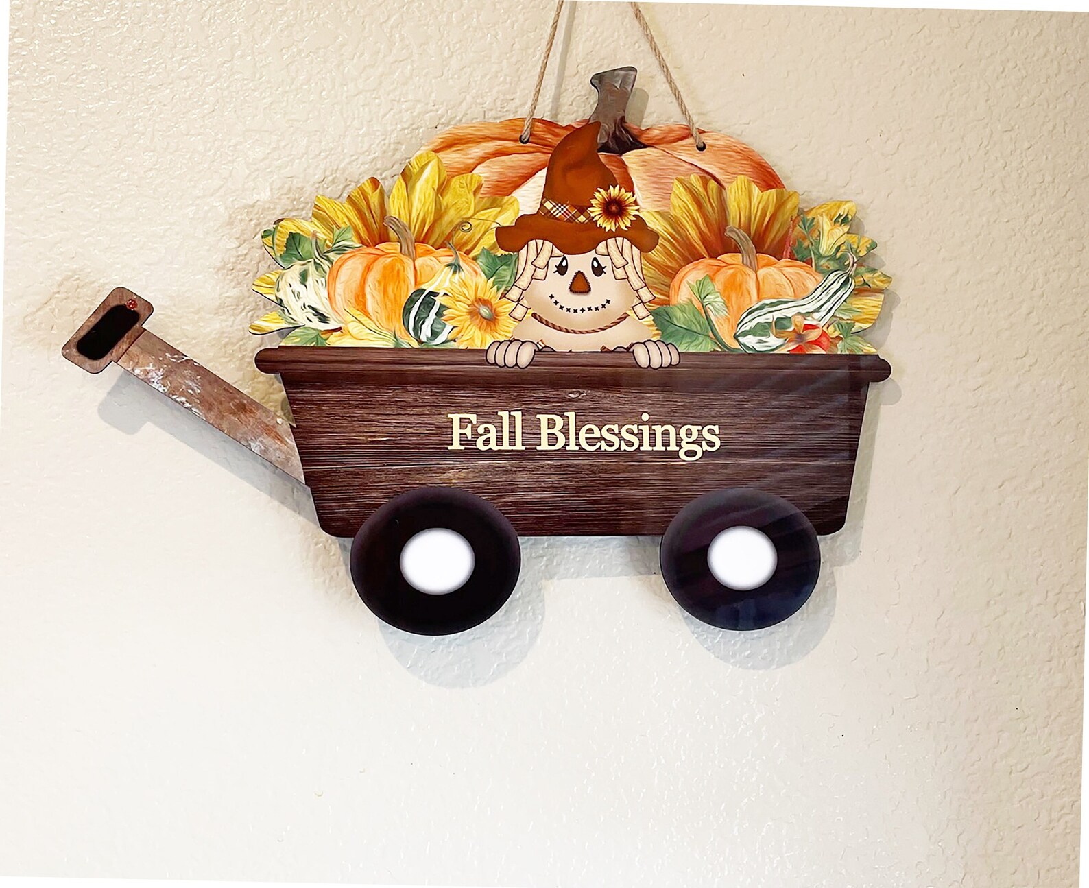 Scarecrow Fall Wagon Sign Fall Wagon Sign Scarecrow Fall | Etsy