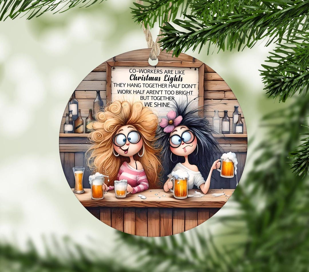Personalized Coworker Christmas Ornament, Funny Coworker Gift ...