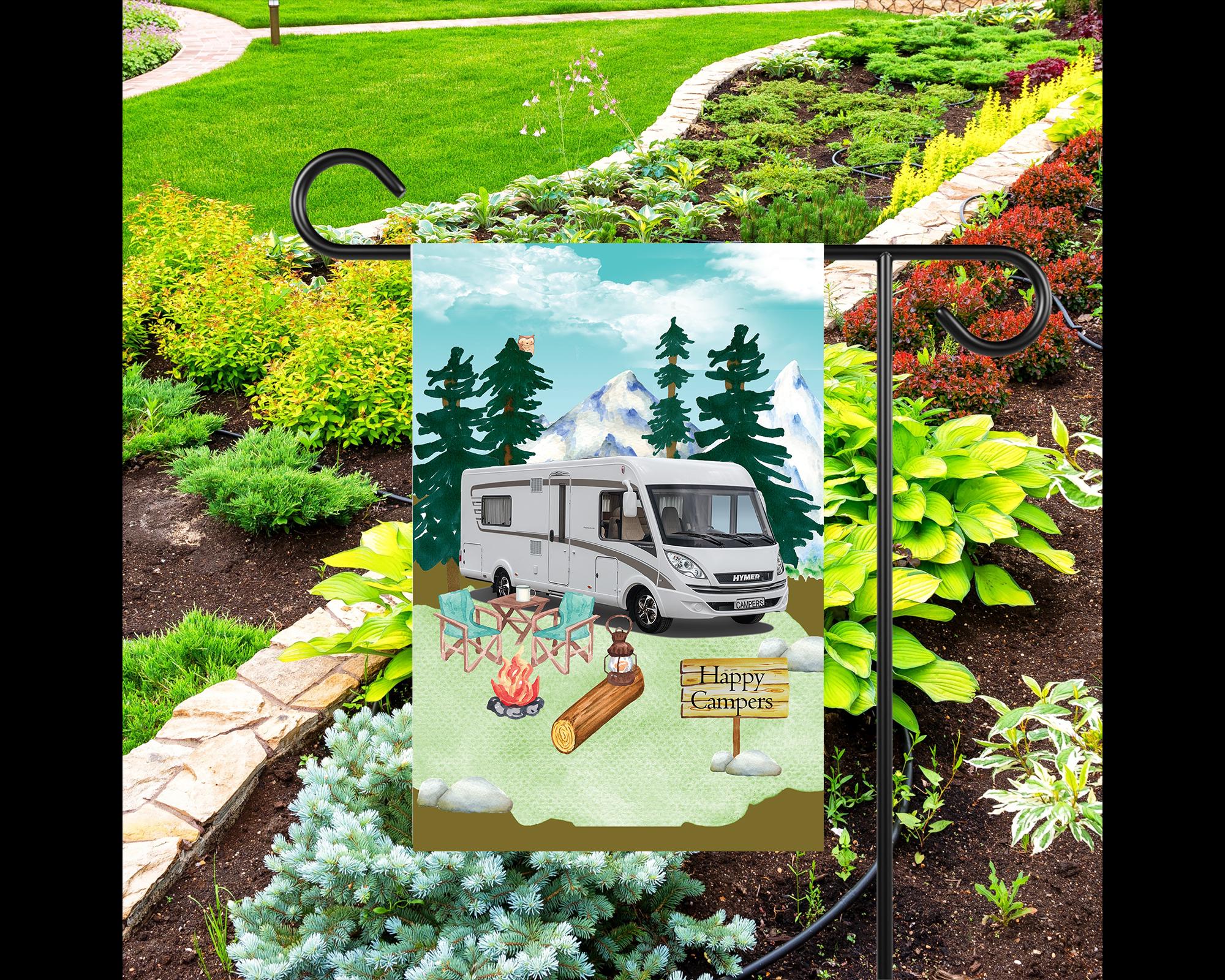 Personalized Camping Flag, Campsite Flag, Campsite Motorhome Flag ...