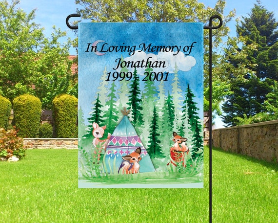 Photo Memorial Flag for Child Personalized in Memory Flag | Etsy