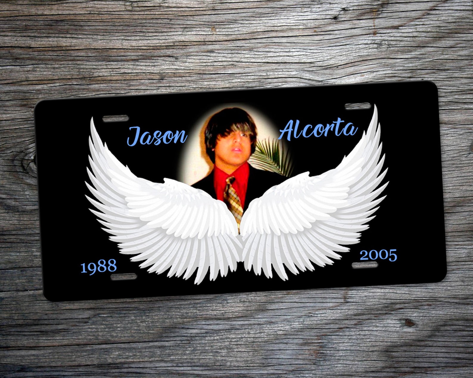 Memorial Personalized License Plate In Memory Photo License - Etsy 日本