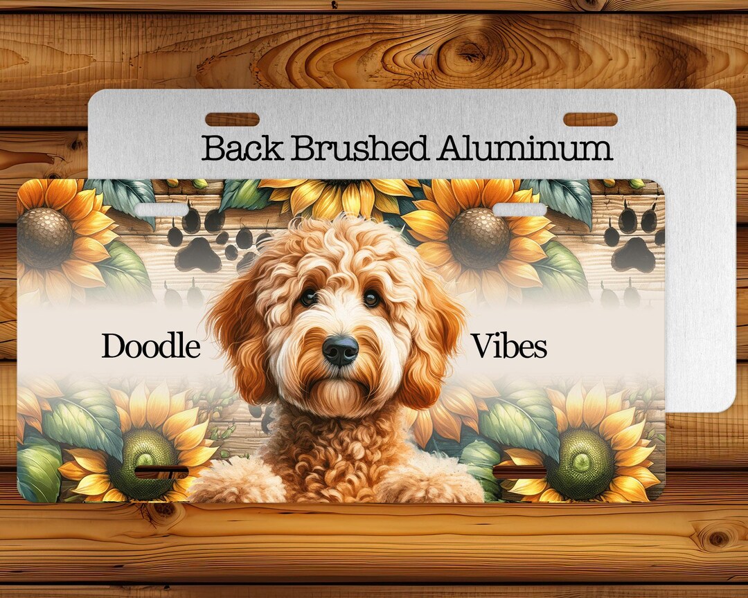 Personalized Goldendoodle License Plate - Custom Dog Car Tag ...