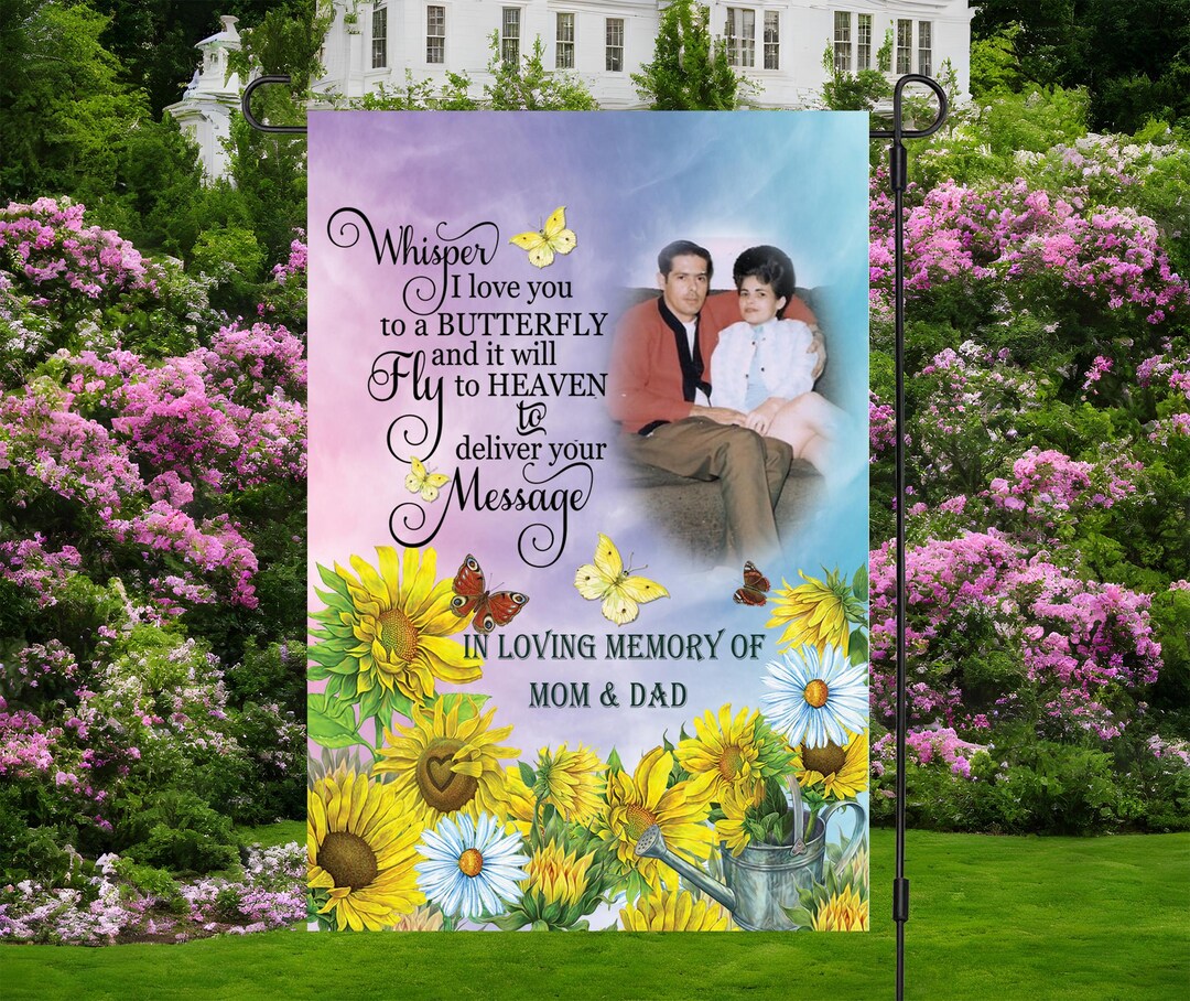 Personalized in Memory Photo Flag, Custom Photo Memorial Flag, in ...