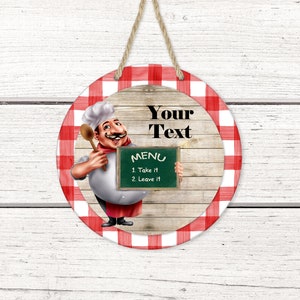 Kitchen Chef Sign. Personalized Chef Kitchen Sign, Moms Kitchen Sign ...