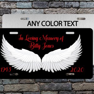 Personalized in Loving Memory Custom License Plate – Memorial Keepsake ...