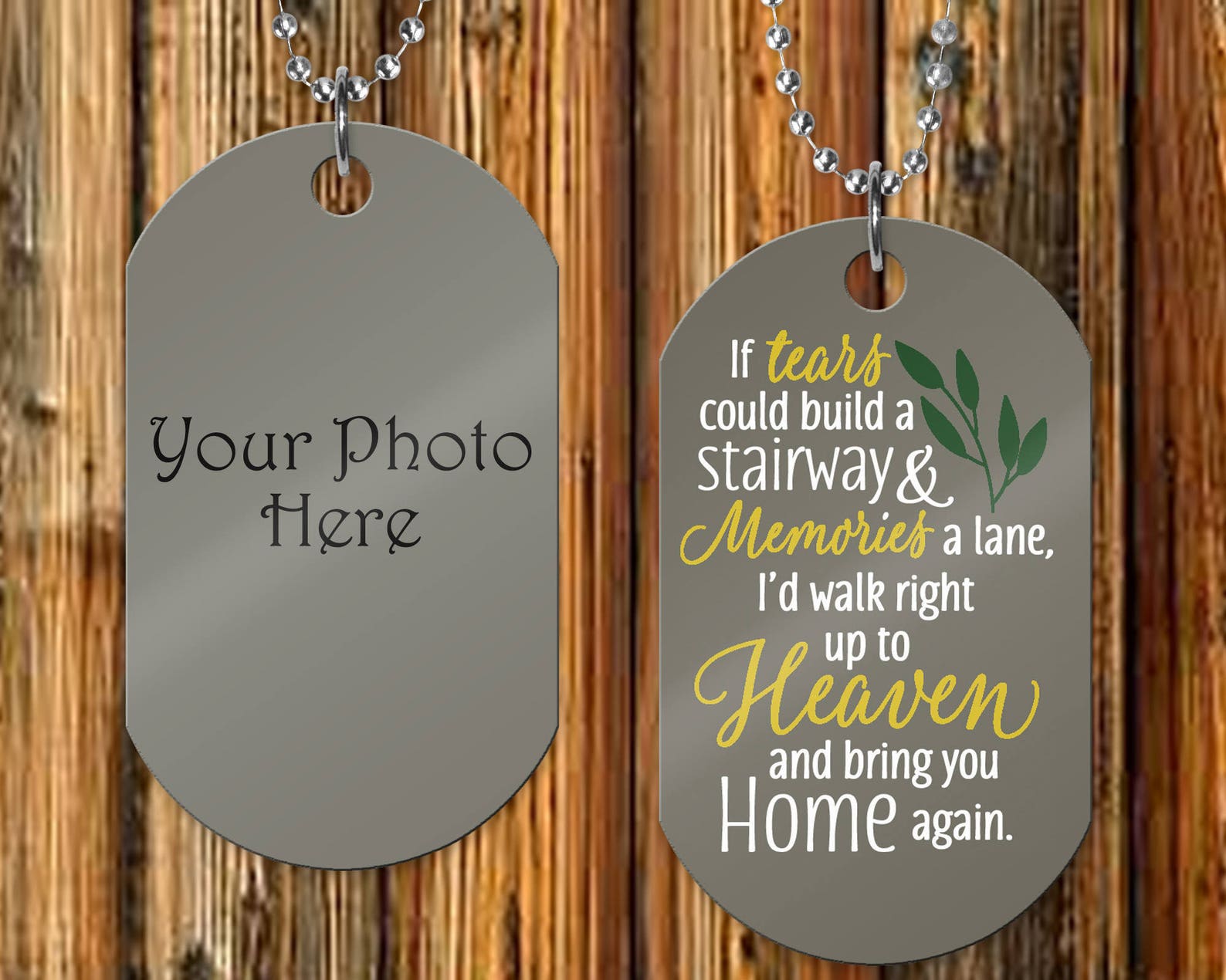 Memorial Jewelry Memorial Dog Tag in Memory Dogtag Wife - Etsy