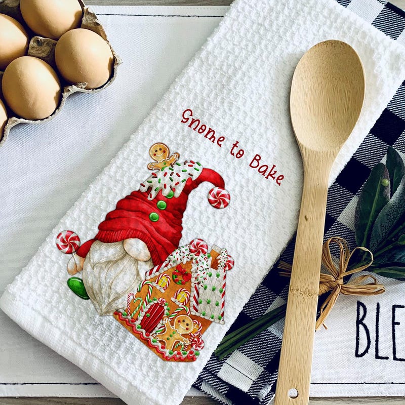 Gingerbread Kitchen Towel - Etsy