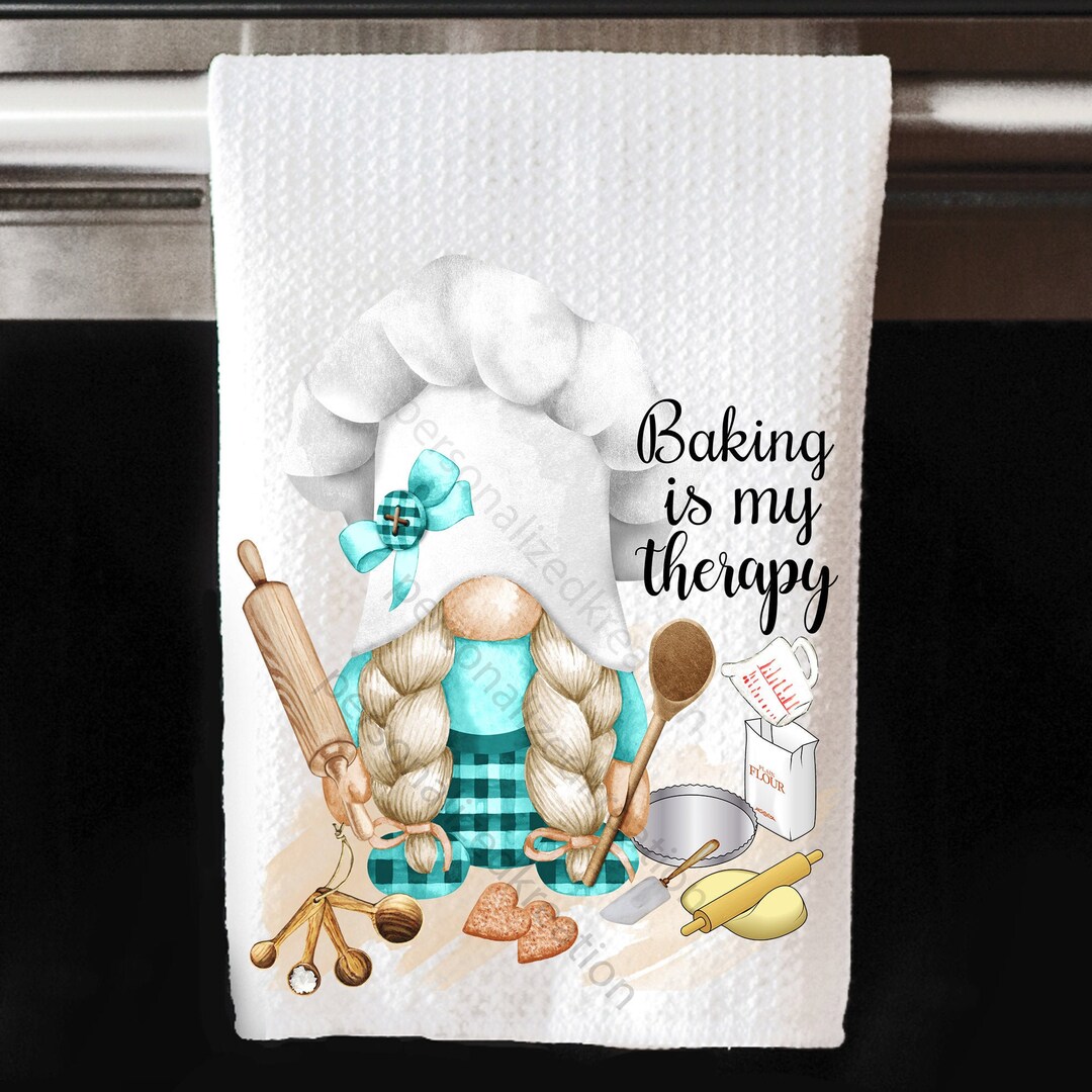 Serviette de cuisine Gnome de cuisson, Gnome Dish Cloth, Gnome mignon ...