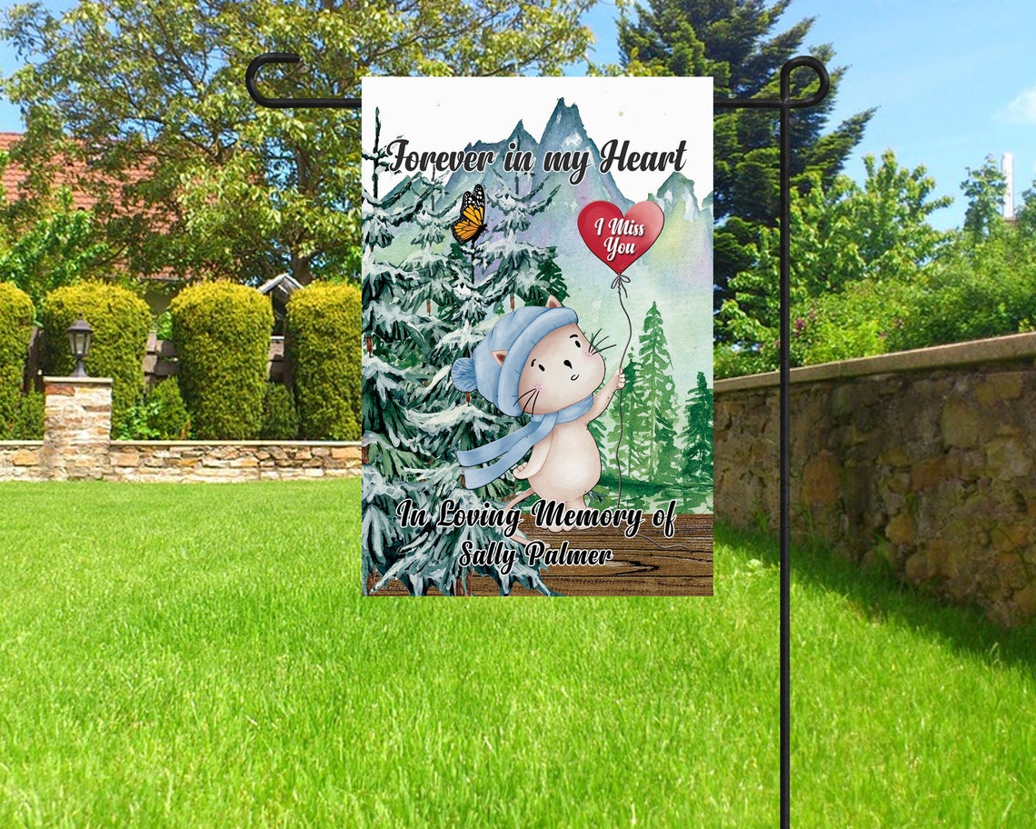 Personalized Memorial Flag Sympathy in Memory Flag | Etsy