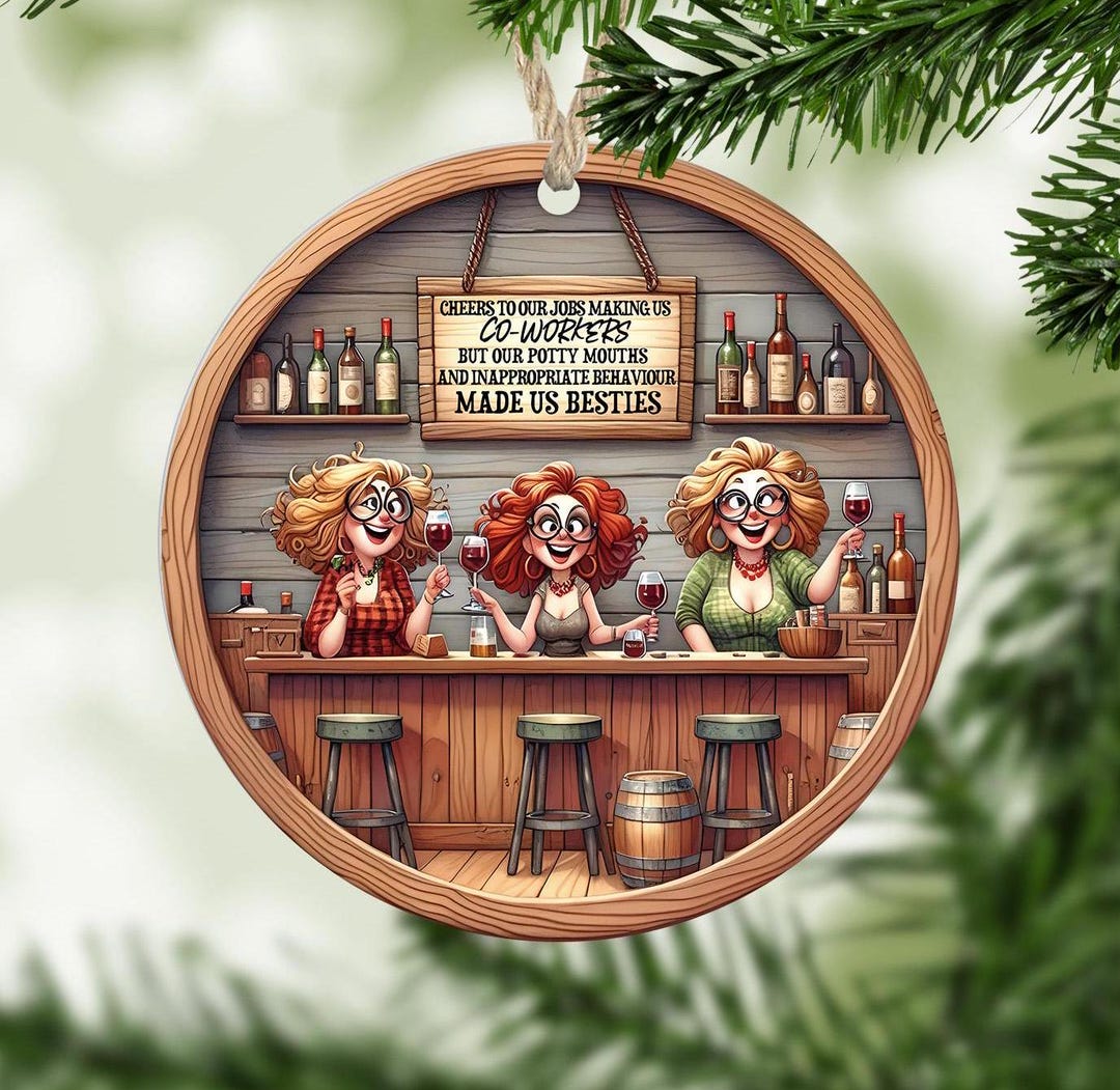 Personalized Coworker Christmas Ornament, Funny Coworker Gift ...
