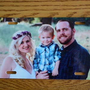 Personalized Memorial License Plate, in Memory Photo License Plate ...