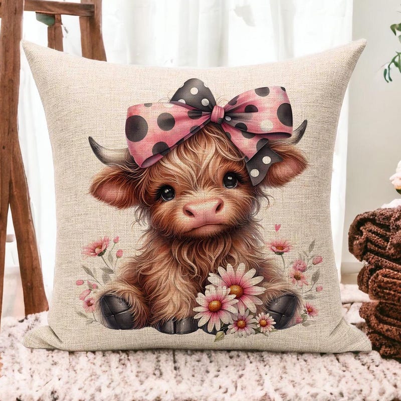 Cow Pillow - Etsy