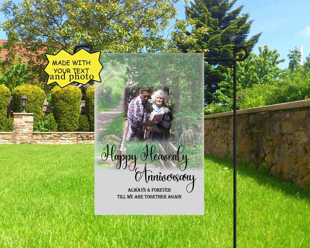 In Memory Flag Personalized Memorial Flag Heavenly - Etsy