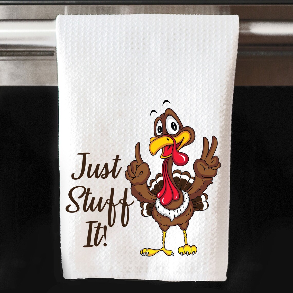 Thanksgiving Kitchen Towel Funny Kitchen Towel Turkey Dish | Etsy