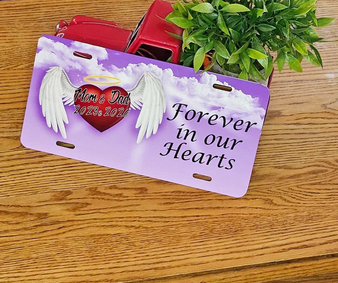 Memorial Personalized License Plate, in Memory License Plate, Sympathy ...