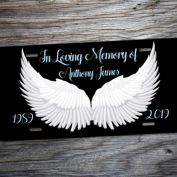 Personalized Memorial License Plate - Etsy